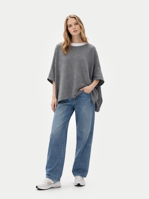 GOBI CASHMERE GOBI Mongolian Cashmere Boat-Neck Poncho